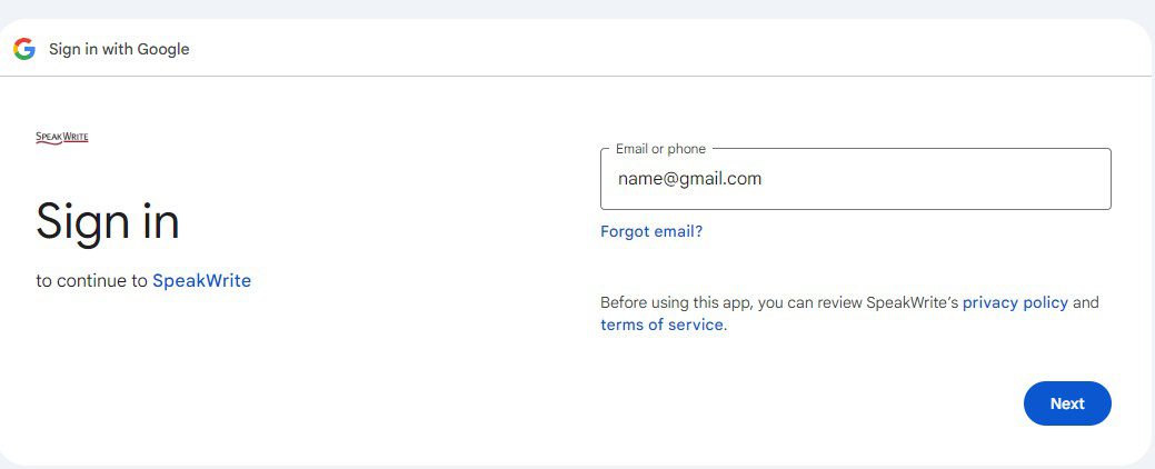 SpeakWrite's Google Drive Integration